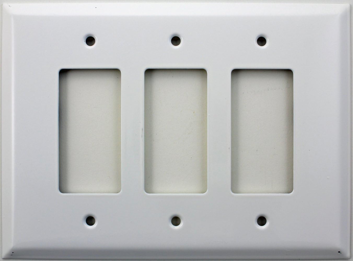 Over Sized Jumbo Smooth White 3 Gang Toggle Light Switch Wall Plate ...