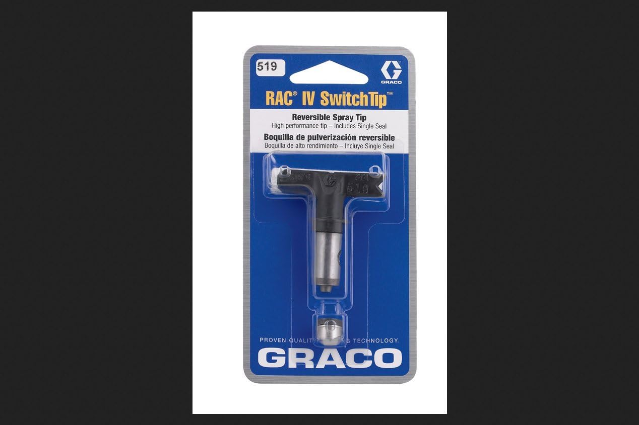 Graco 221519 Reversible Airless Spray Tip, RAC IV, 519, Paint Sprayers ...