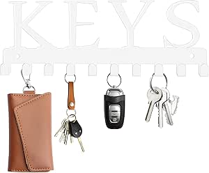 Amazon.com: RELBRO Key Holder Wall Mount, Wall Decorative Metal Self ...
