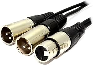 Amazon.com: kenable Balanced XLR Female to Twin XLR 3 Pin XLR Plugs ...