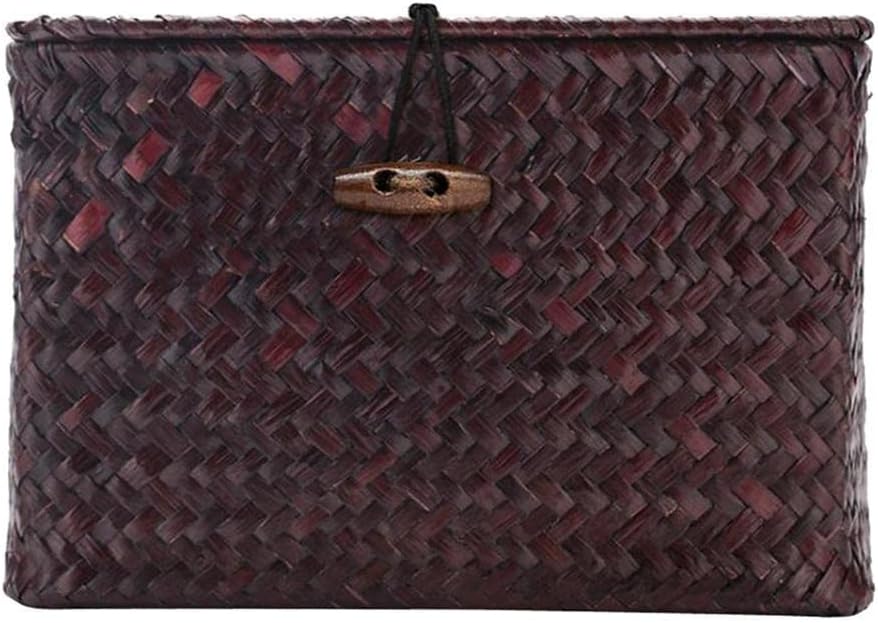 Amazon.com - PETSOLA Seaweed Woven Srage, Stackable Ctainer Box with ...
