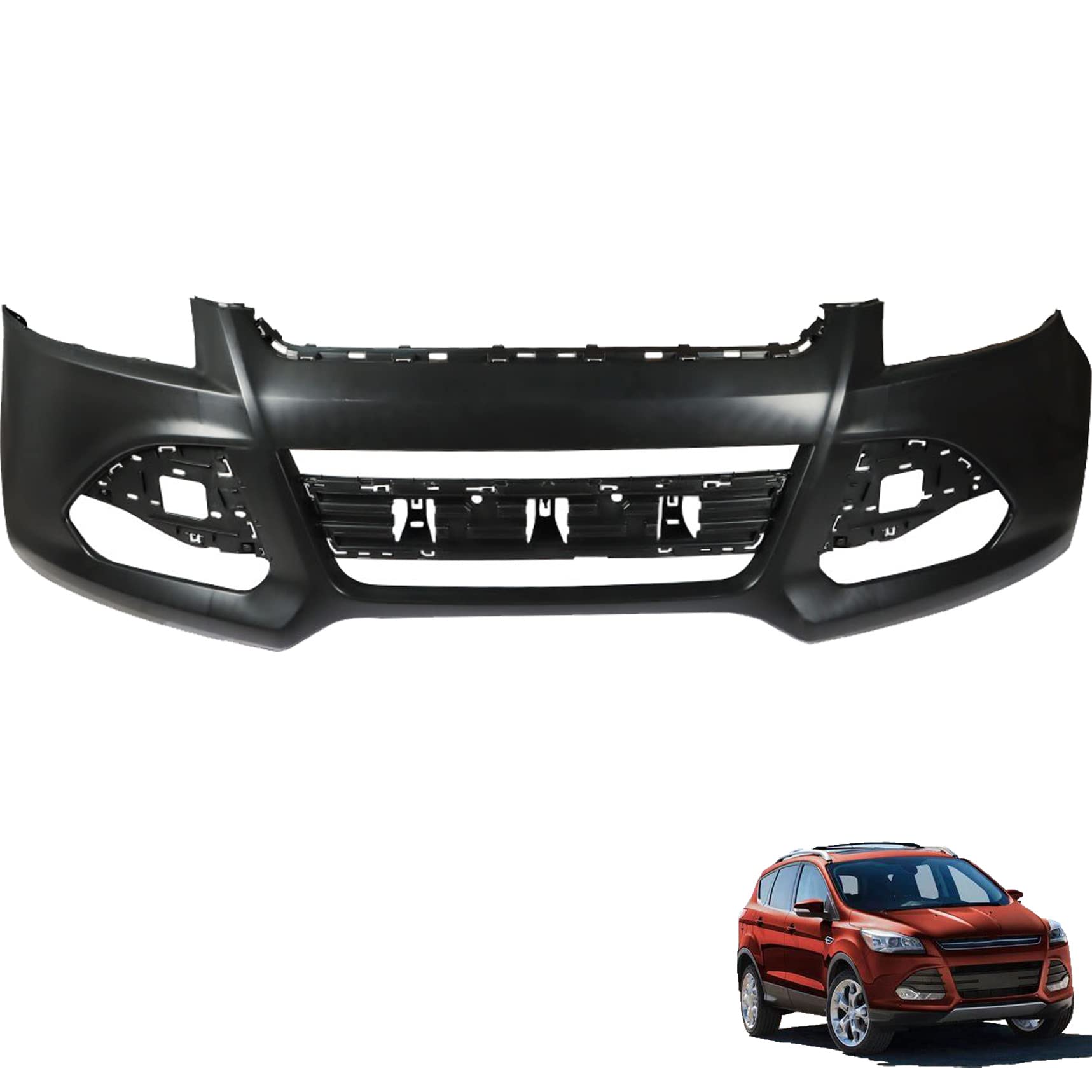 Amazon.com: Nurniacl Front Bumper Cover Plastic Black Replacement for ...
