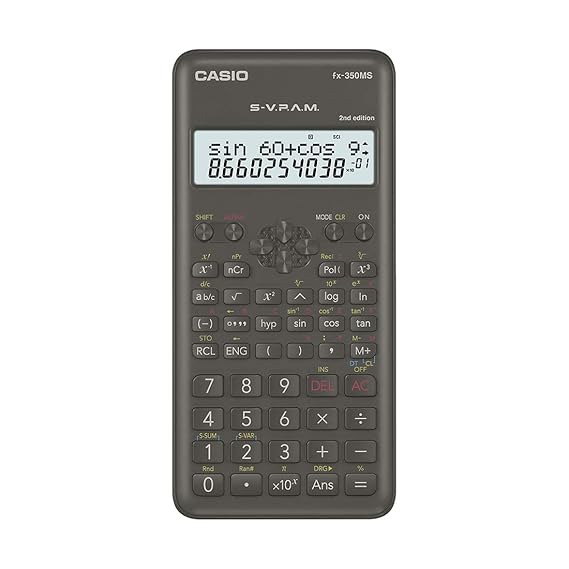 Casio FX-350MS 2nd Gen Non-Programmable Scientific Calculator, 240 ...