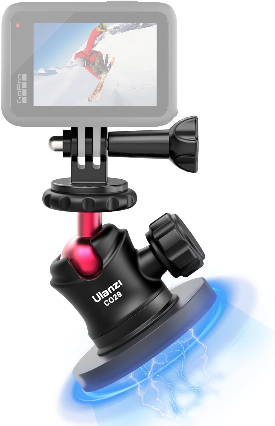 Amazon.com: ULANZI Magnetic Camera Mount for GoPro, Strong Magnetic Mount with 360° Rotation ...