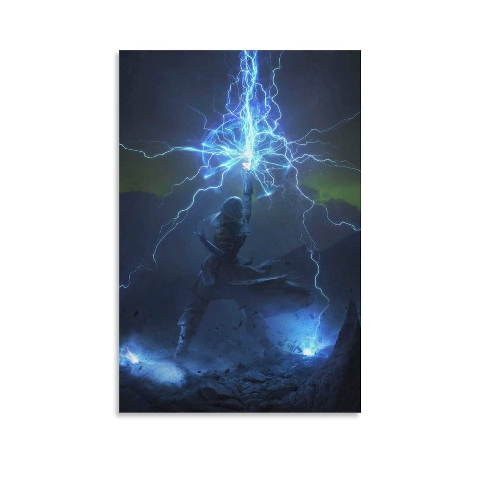 Thunder And Lightning Drawing Character Frankenstein In Lighting Storm