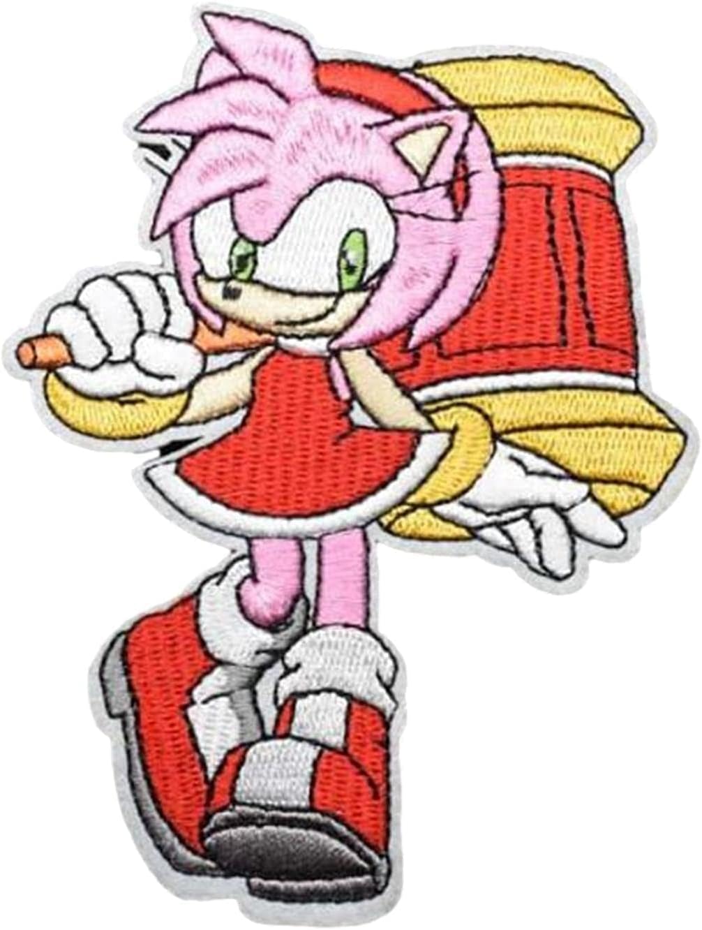 Amazon.com: Sonics Amy Rose Pink Hedgehog 3.25 Inches Tall Embroidered ...