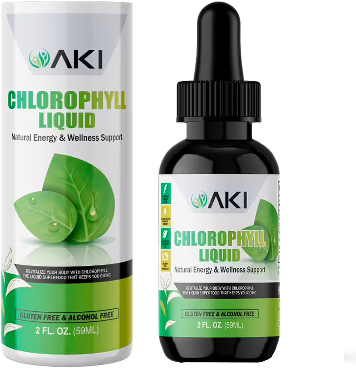 Amazon.com: AKI Liquid Chlorophyll | Highly Concentrated | Peppermint ...