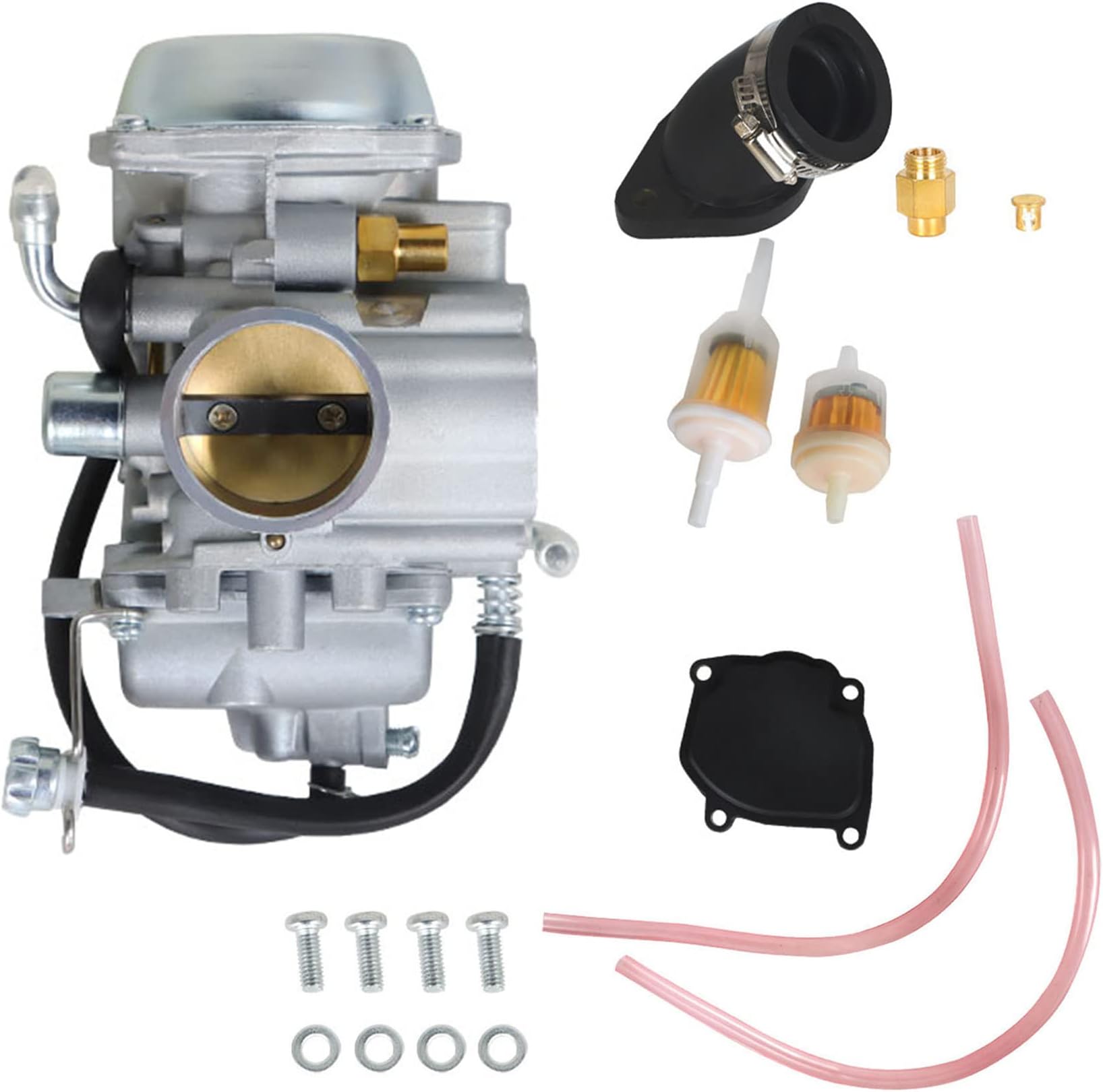 Amazon.com: labwork Carburetor with Intake Boot Replacement for Suzuki ...