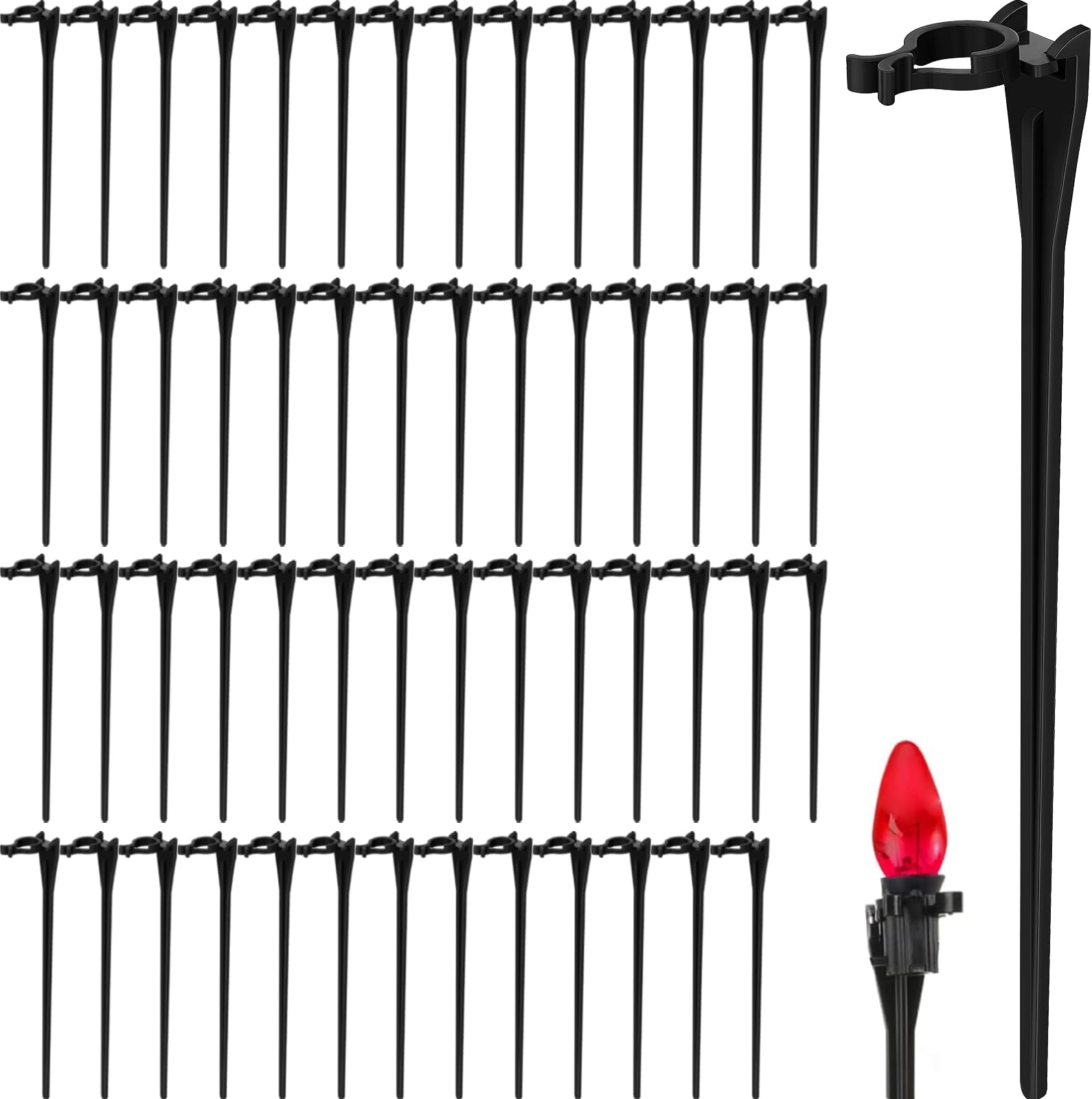 Amazon.com : Make the Season Bright Universal Light Stakes for Outdoor ...