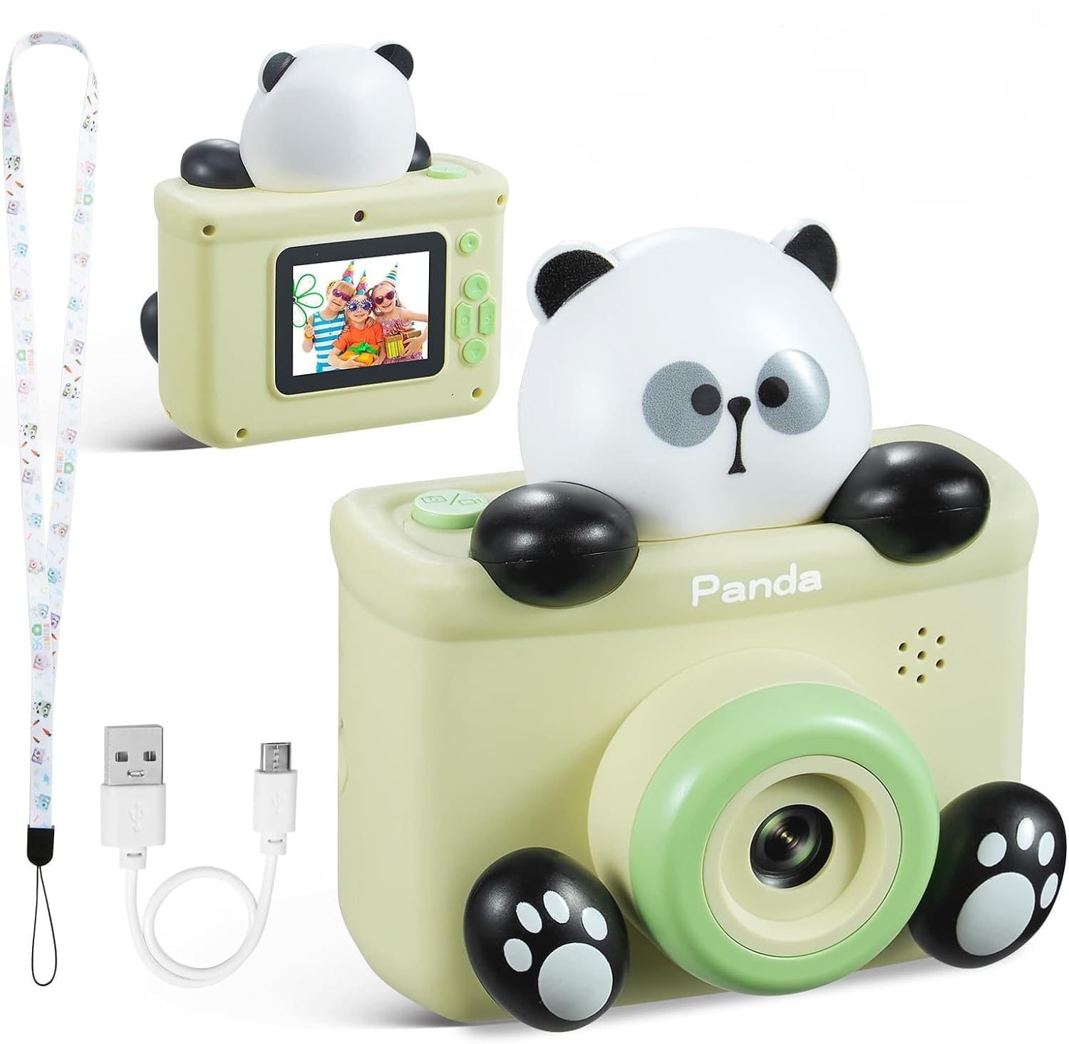Buy PLUSPOINT Panda Kids Camera with Tripod - Multicolor | 1080P HD ...