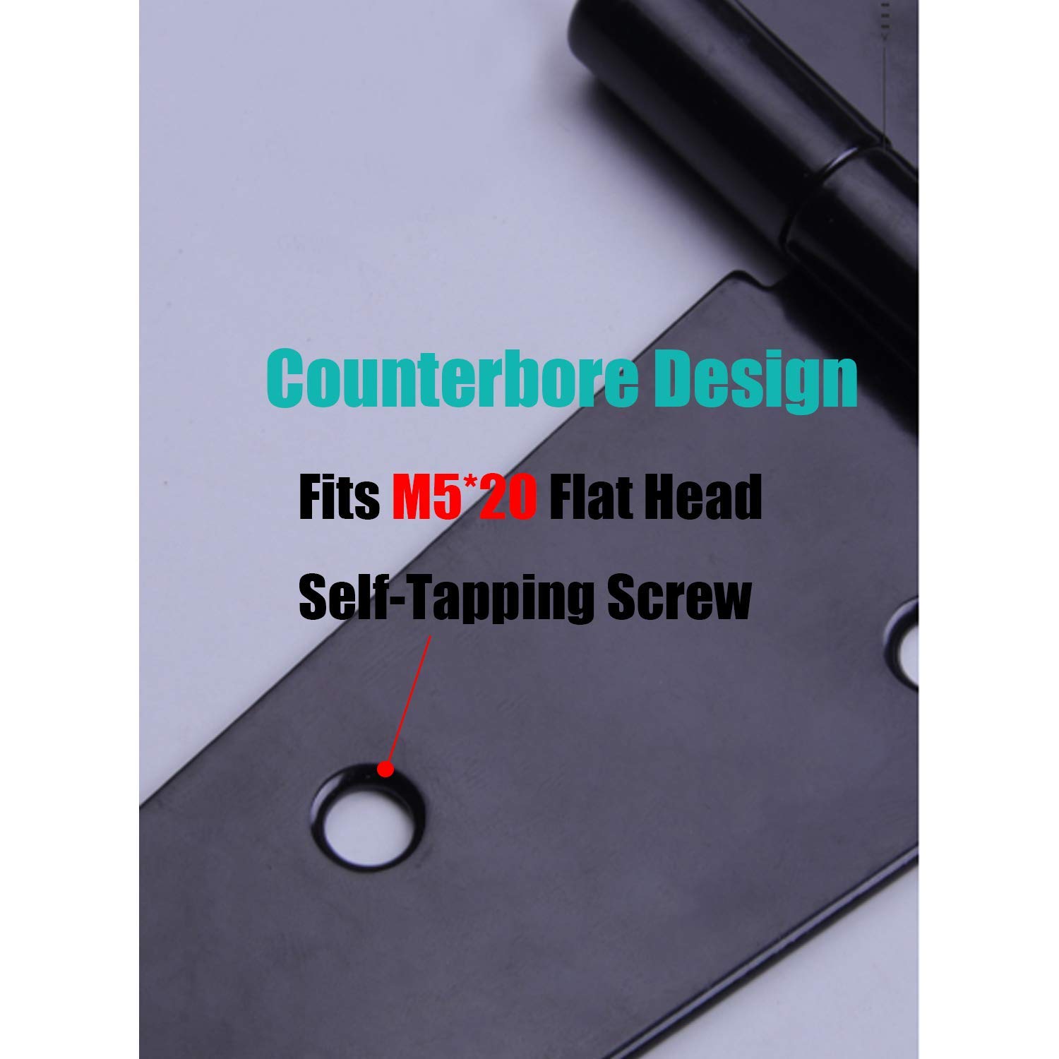 Snapklik.com : HLMOptimo 8 Inch Strap Hinges - Heavy Duty, Rustproof ...