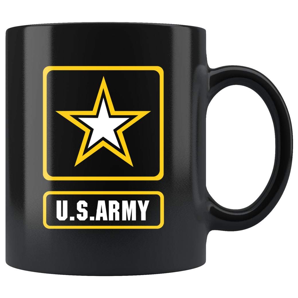 Amazon.com: US Army Logo (Black Mug)11oz For Office School Kitchen ...