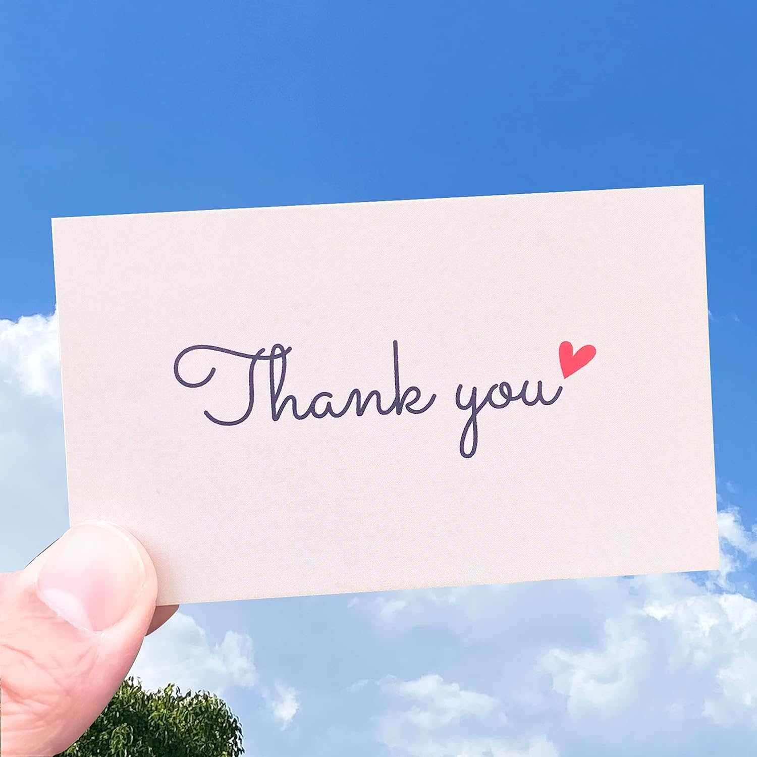 Snapklik.com : 500 Little Thank You Cards Gold Heart Design Bulk Thank ...