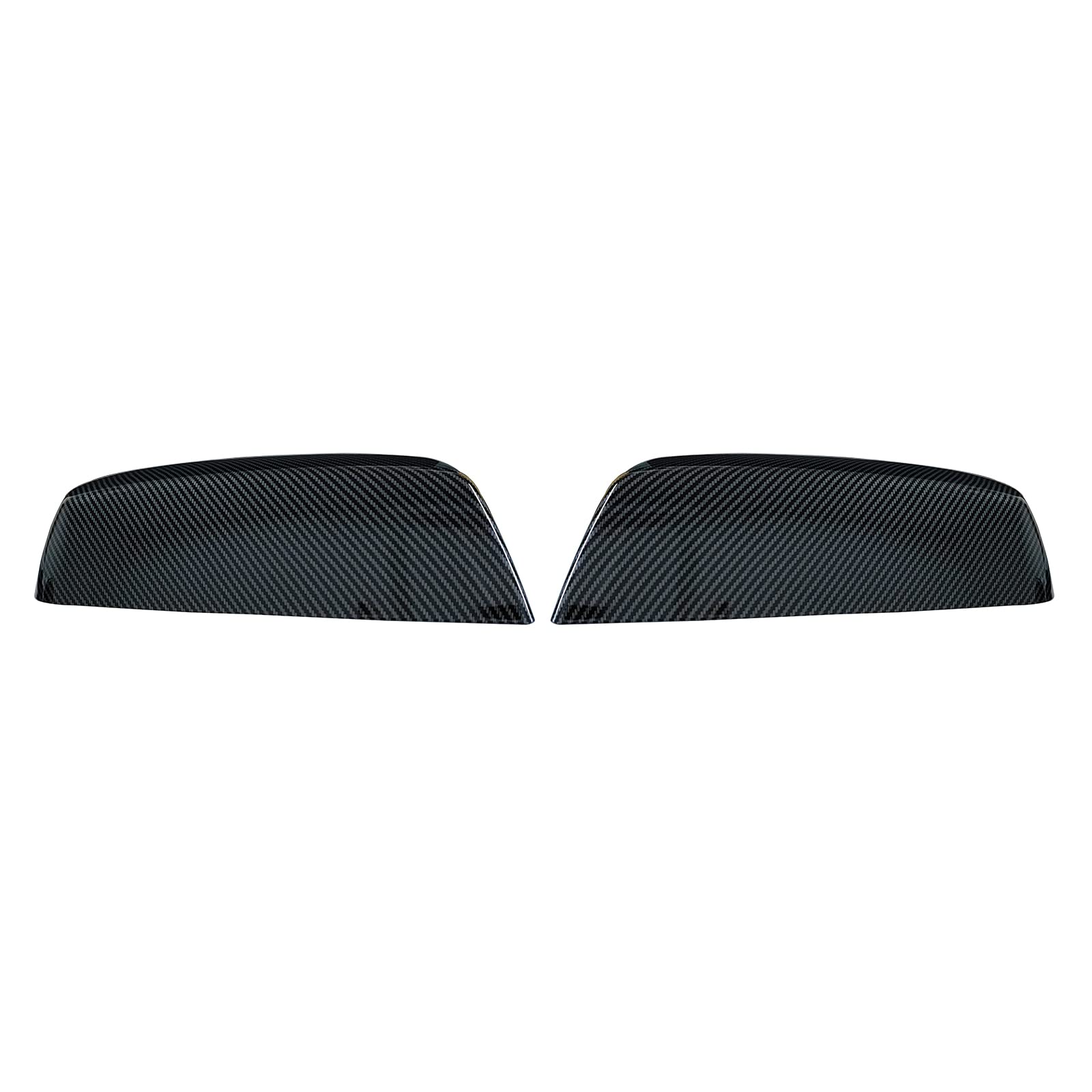 Amazon.com: KYYET Pair Carbon Fiber Pattern Mirror Caps Cover ...