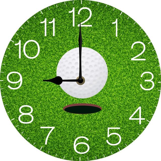 Amazon.com: Ygzyahpwe Sports Themed Wall Clock, Golf Ball Wall Clock ...