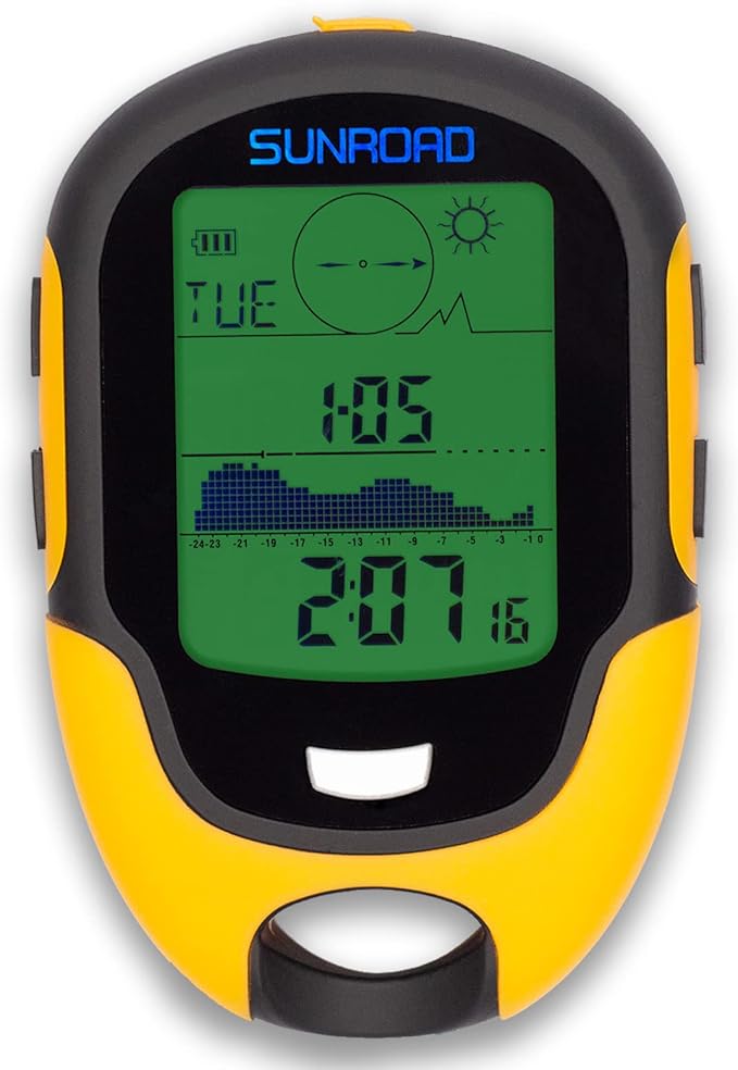 Amazon.com : Barometer Altimeter Compass LCD Digital Thermometer ...