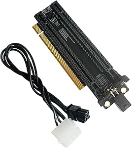 Amazon.com: BASSJRT PCIE X16 1 to 2 Expansion Card Gen4 Split Card PCIe ...