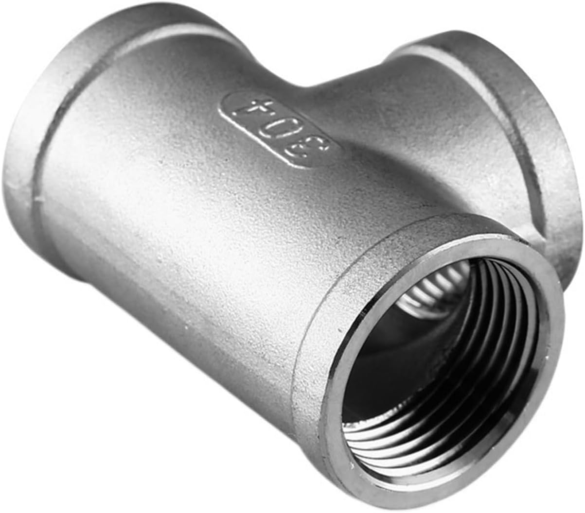 Amazon.com: Steel Tee Pipe Fittings 304 316 Stainless Steel Tee, NPT ...