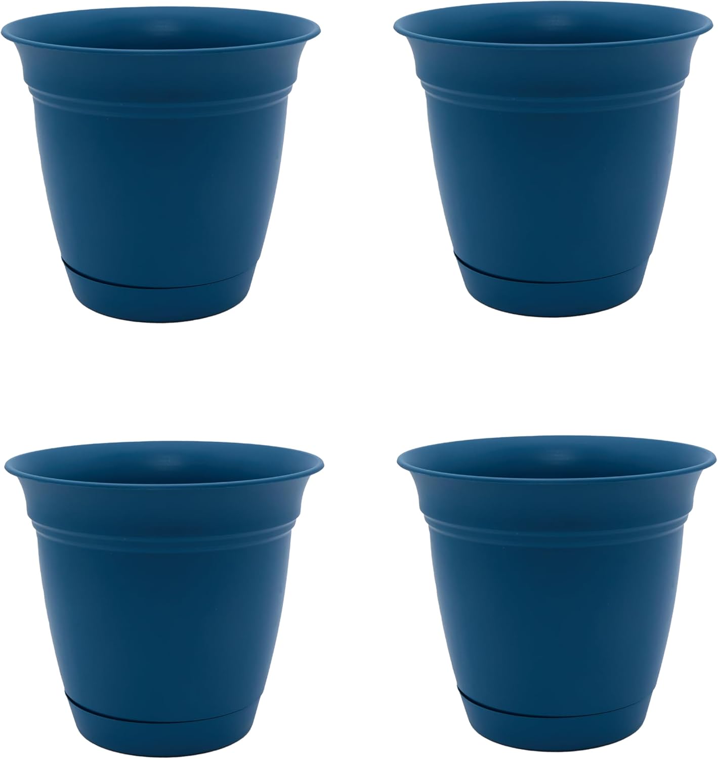 Amazon.com: The HC Companies 6 Inch Eclipse Round Planter with Saucer ...
