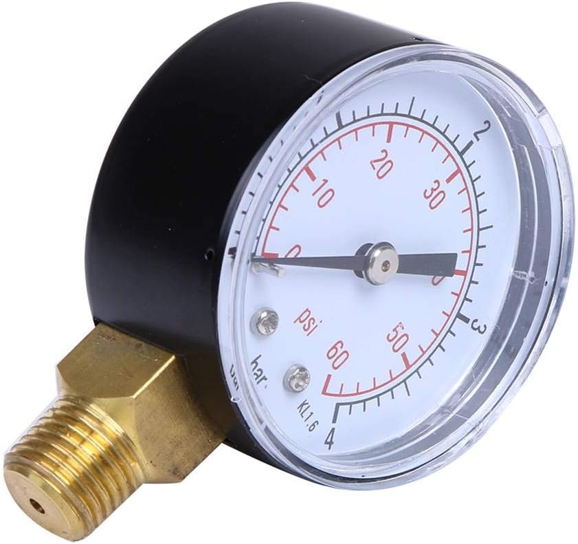 PRENKIN 50 mm Compteur de Pression d'eau Fil d'huile Monter jauge de ...