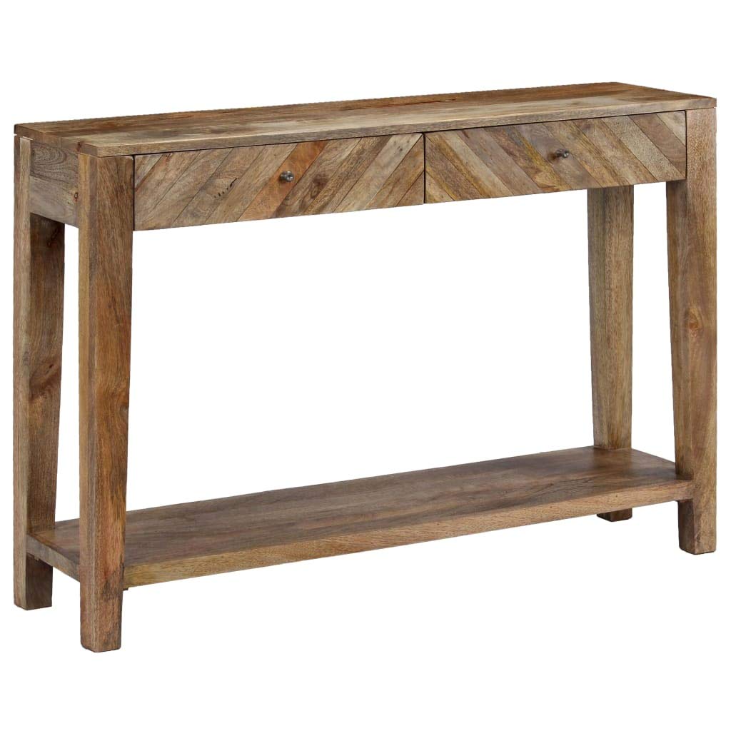 Festnight Console Table Solid Mango Wood 118x30x80 Cm | Desertcart KUWAIT