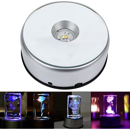 Amazon.com: ASENTE 4 LED Display Base - Light Base for Glass Art ...