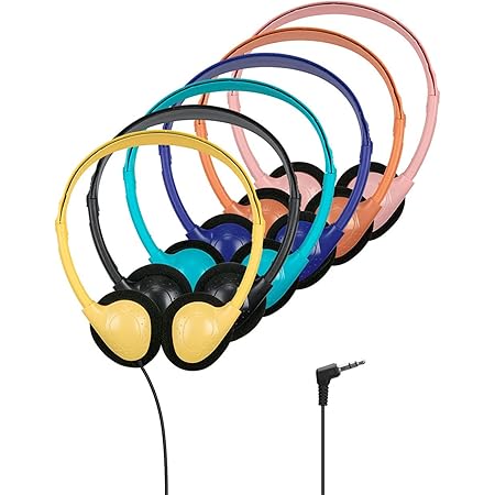 Amazon.com: Bulk Headphones Classroom 12 Packs QWERDF Kids Wired ...