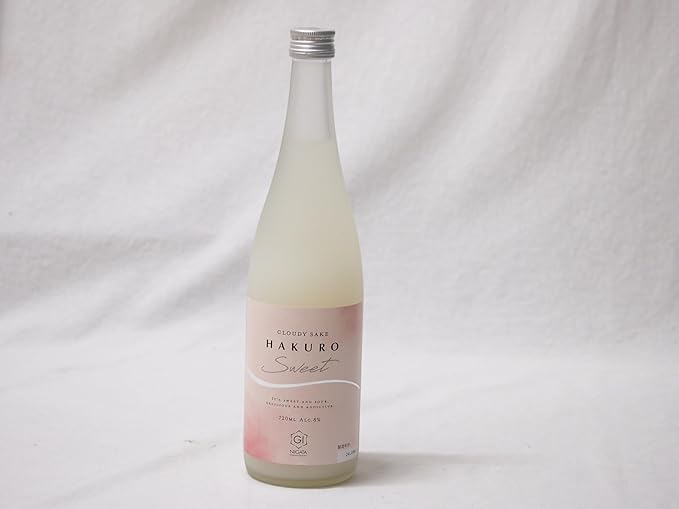 Amazon.co.jp: HAKURO SWEET 超甘口 うすにごり酒 新潟県 Alc.8％ 720ml : 食品・飲料・お酒