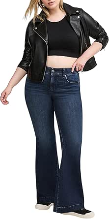 Torrid Women's Plus Size Jeans - Bombshell Flare High-Rise Jean at ...