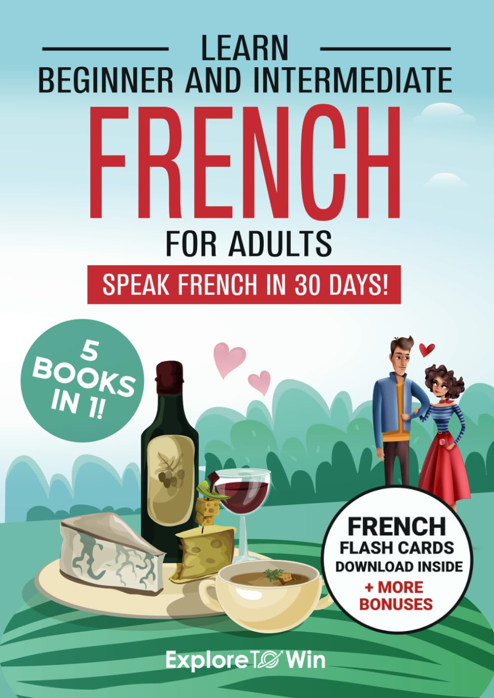 Amazon.com: Learn Beginner and Intermediate French for Adults: 5 Books ...