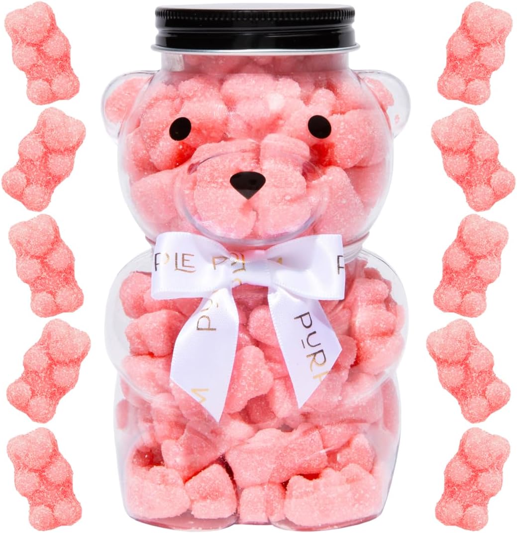 Amazon.com : Pink Gummy Candy in Bear Jar - Delicious Candies for Boy ...