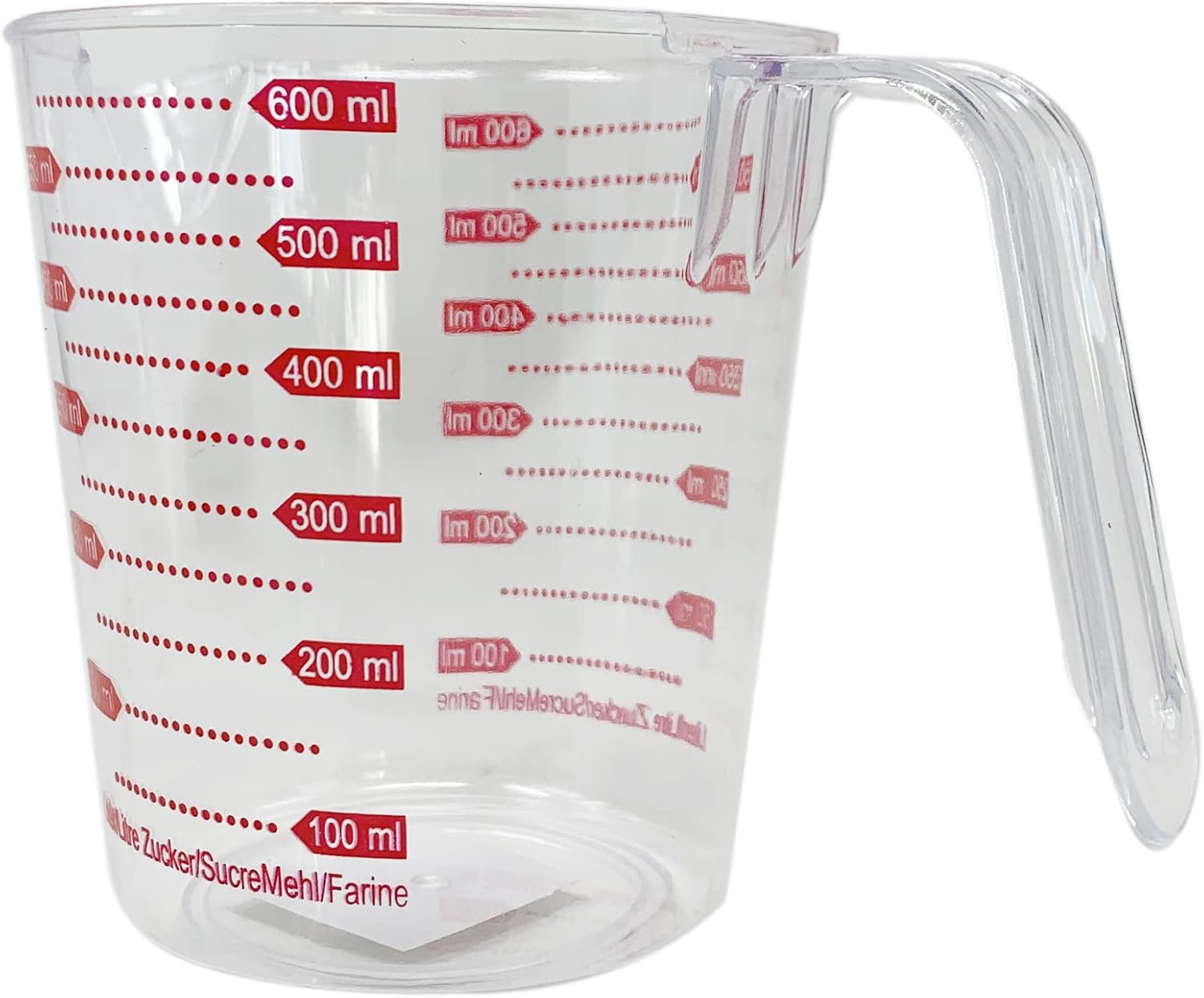 Set of 3 Plastic Measuring Jug Multi-Purpose Jug for Flour, Ground ...