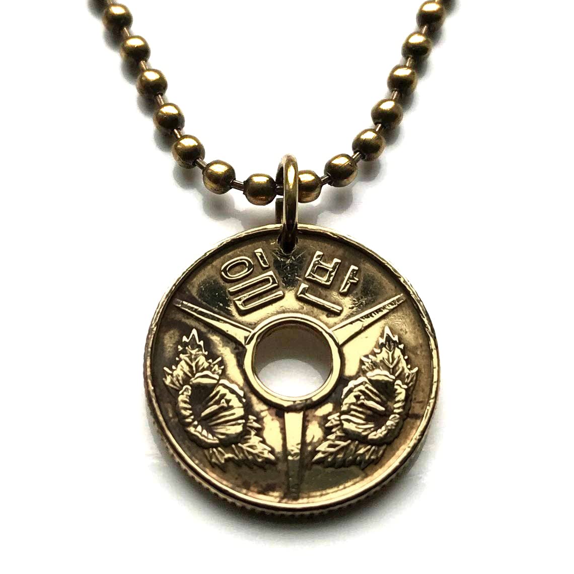 Amazon.com: South Korea coin pendant Student Bus Token Rose of Sharon ...