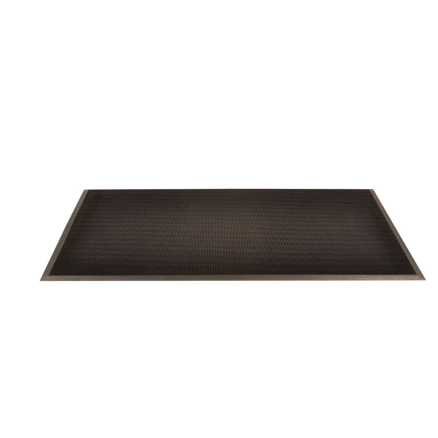 NoTrax T28 Finger Scrape® Flexible Rubber Scraper Mat, 32" X 39" Black