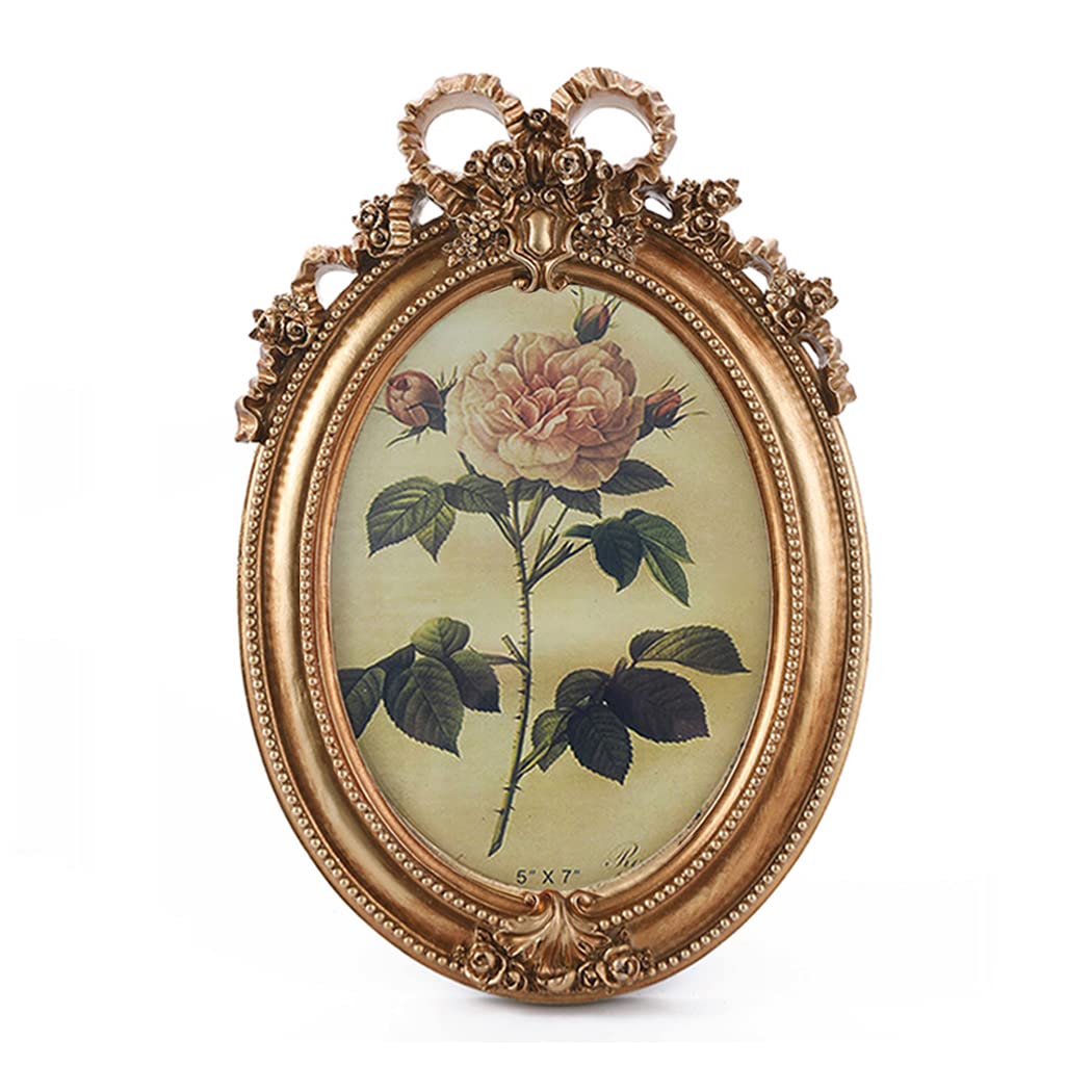 Buy CISOO Vintage Oval Picture Frame Antique Photo Frame Table Top ...
