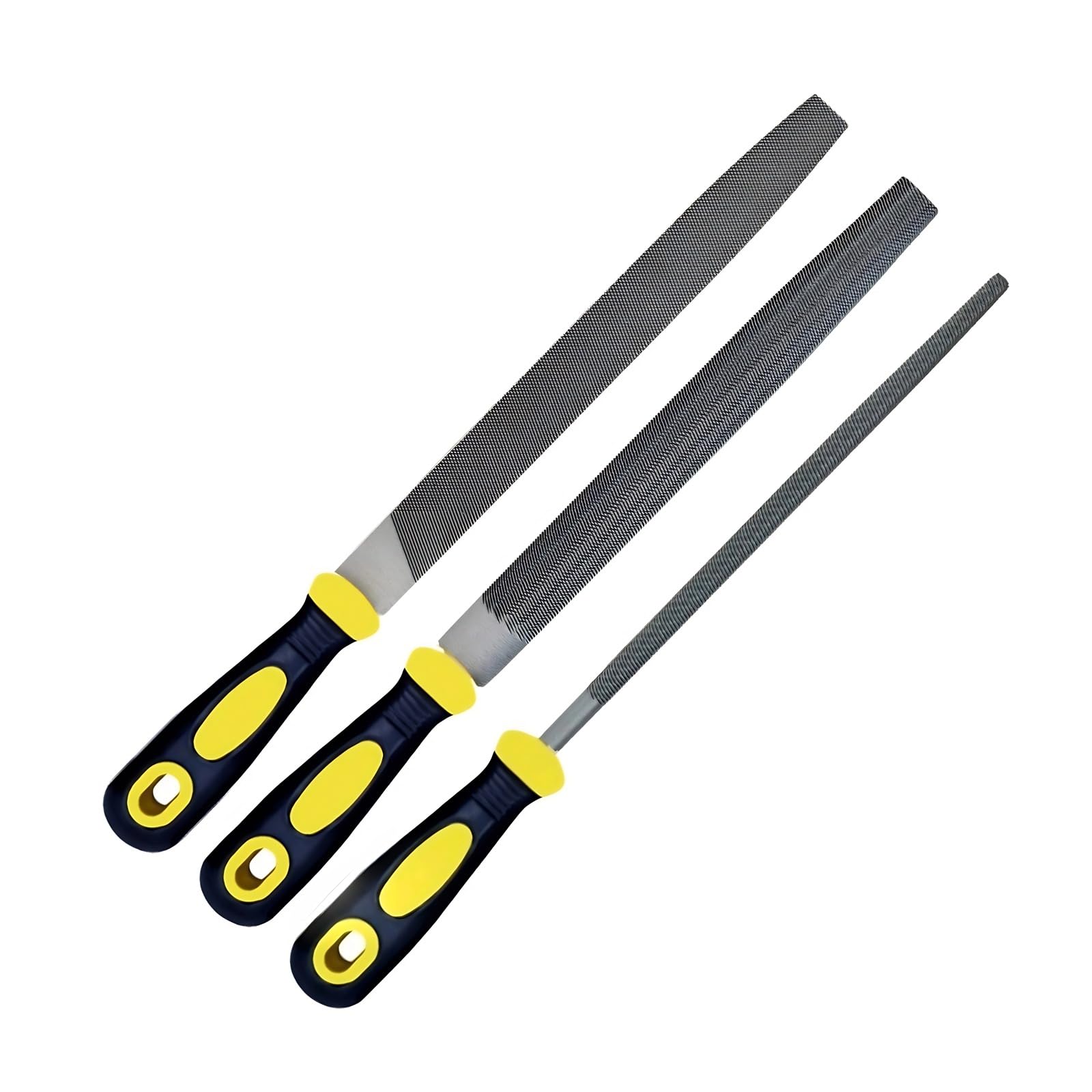3 pcs Metal File Set, 8-inch,Professional High Carbon Steel File ...