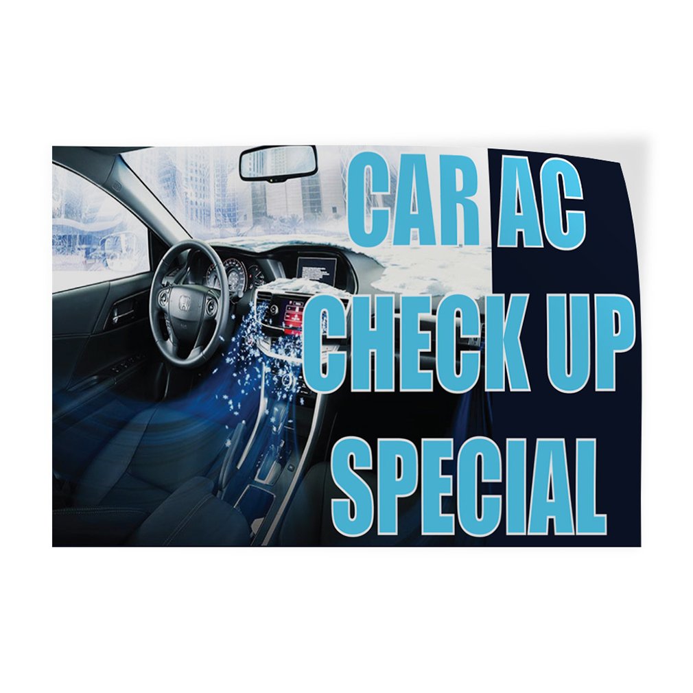 Buy Decal Sticker Multiple Sizes Car Ac Check Up Special Automotive ...