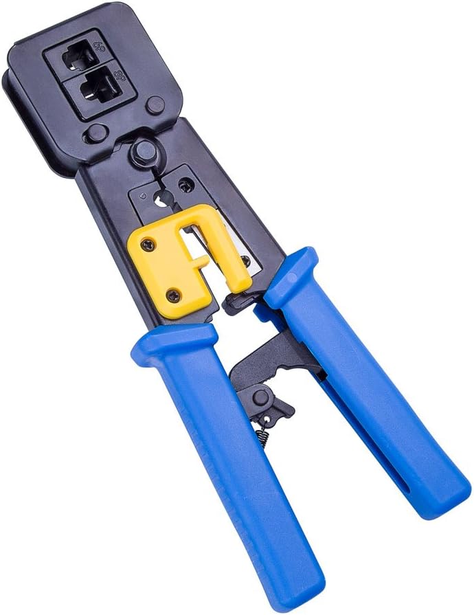 RJ45 Crimper Cutter Stripper 3-in-1 for 6P/8P Network and Telephone ...