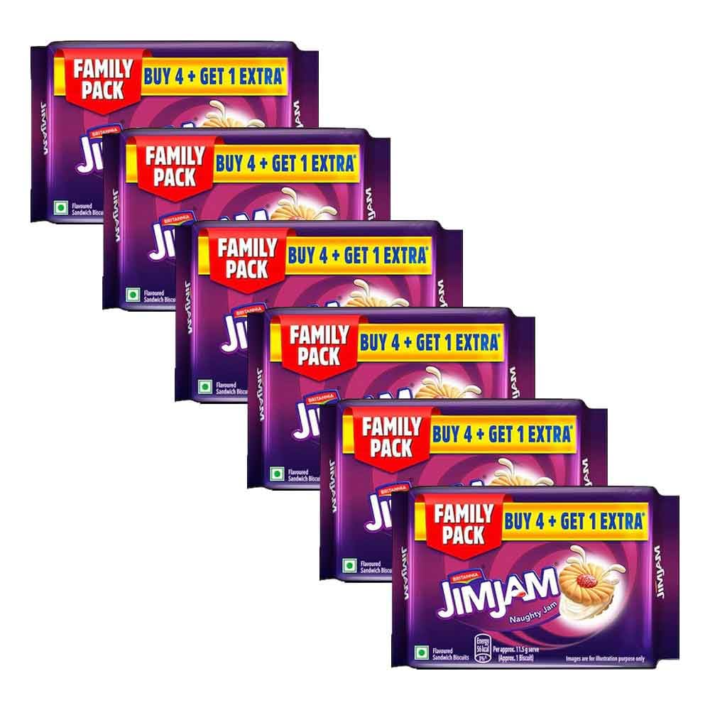 Amazon.com: Britannia Treat Naughty Jim Jam Sandwich Biscuits 16.22oz ...