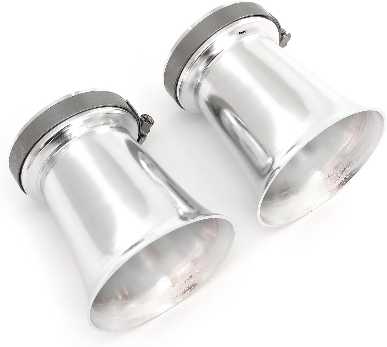 Amazon.com: Set of 2 Silver Motorcycle Velocity Stacks 50mm - Fits ...