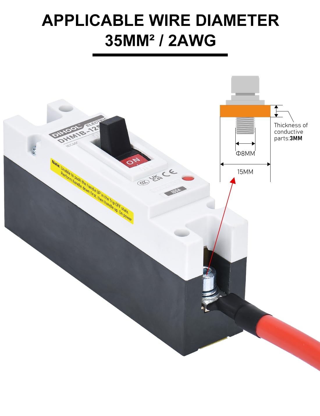Snapklik.com : DC Main 100 Amp Circuit Breaker, Battery Disconnect ...