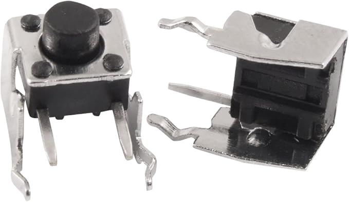 uxcell 20 Pcs Momentary Right Angle Tactile Tact Push Button Switch 6 x ...