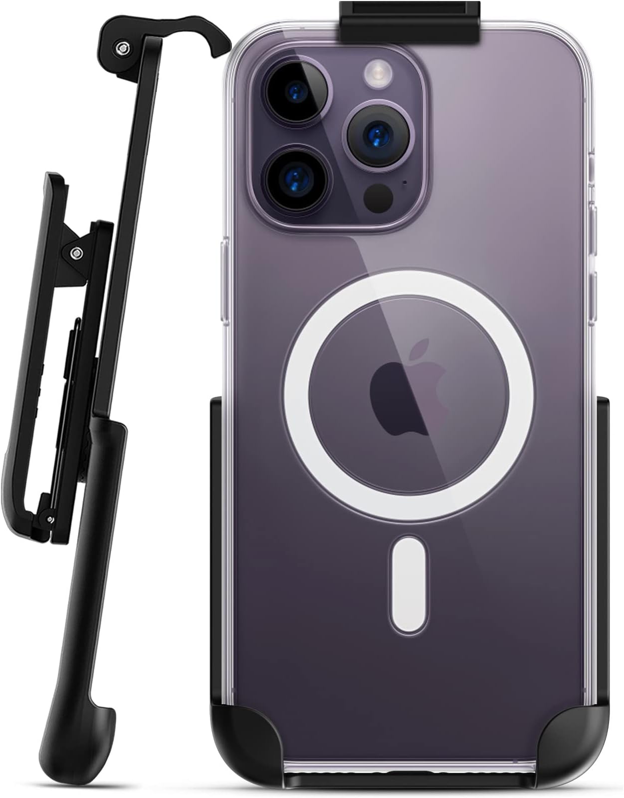 Amazon.com: BELTRON Belt Clip Holster Compatible with Apple Clear Case ...