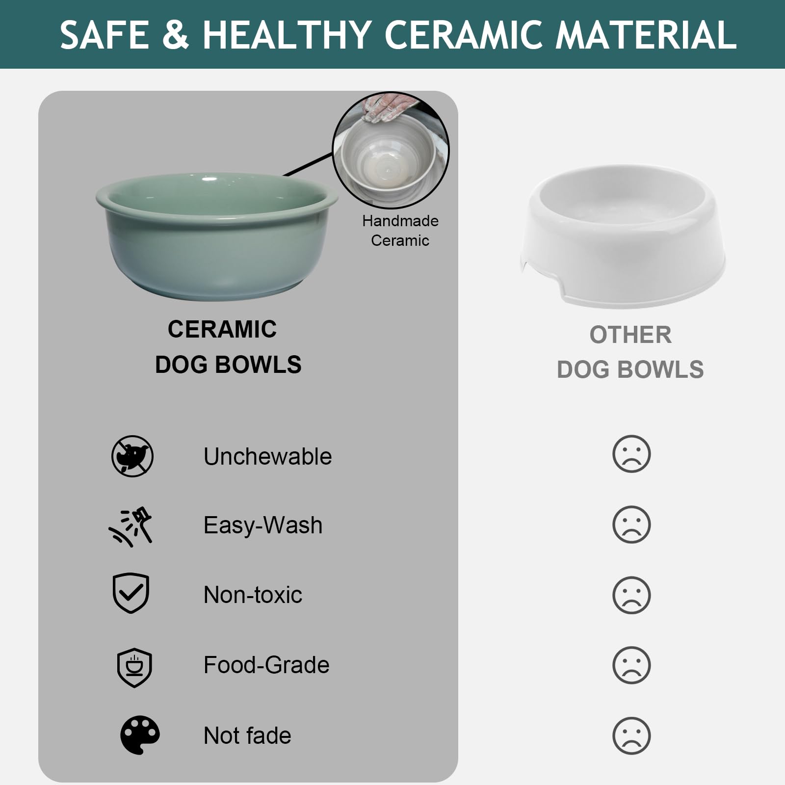 Ceramic Dog Dishes Elevated Waggo Uplift Ceramic Dog Bowl