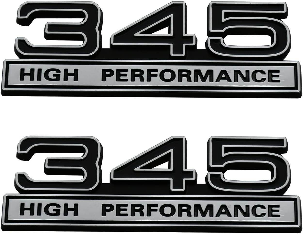 Amazon.com: 2pcs 345 5.7 Liter High Performance Engine Emblems Badge 3D ...