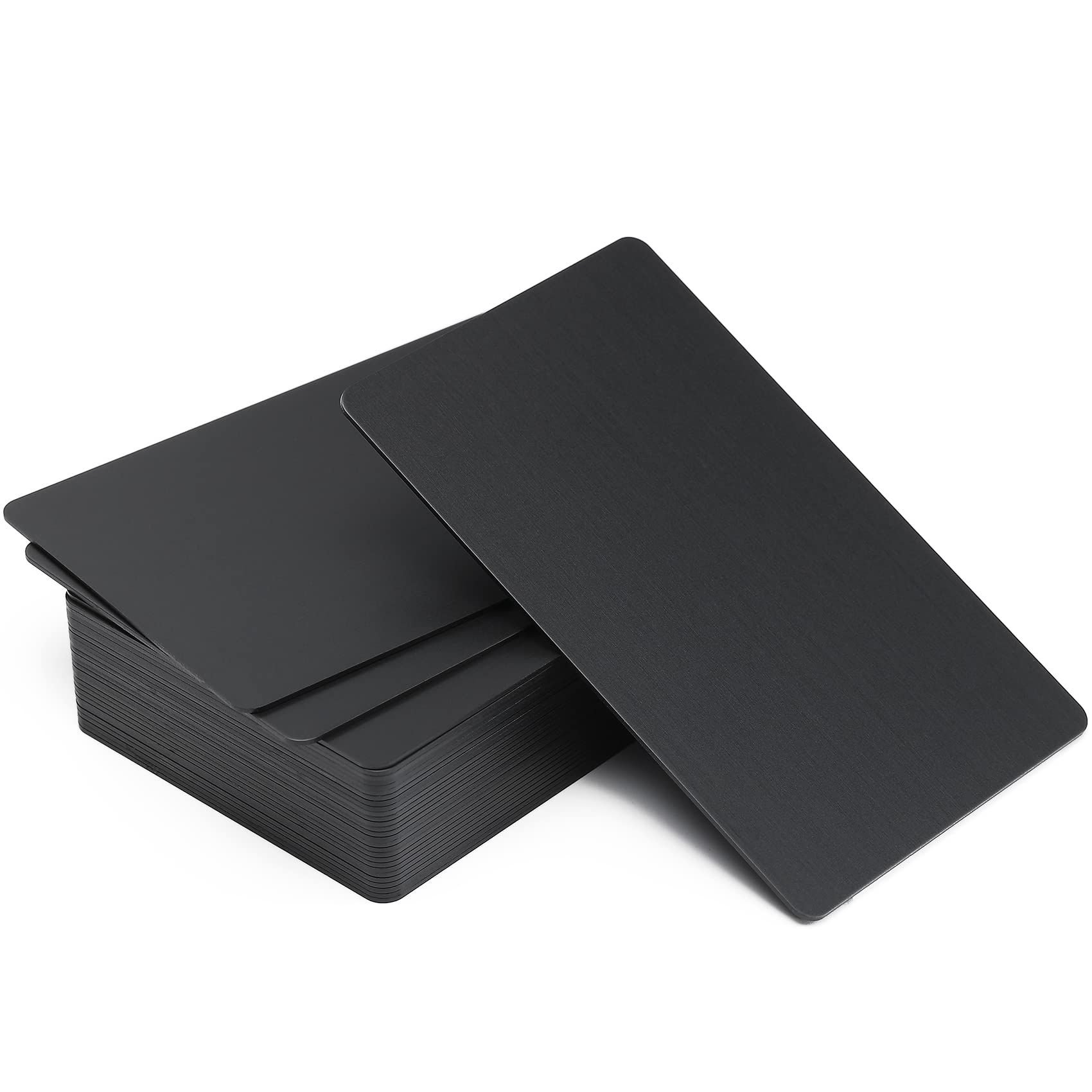Snapklik.com : Thick Black Aluminum Metal Business Cards Anodized ...