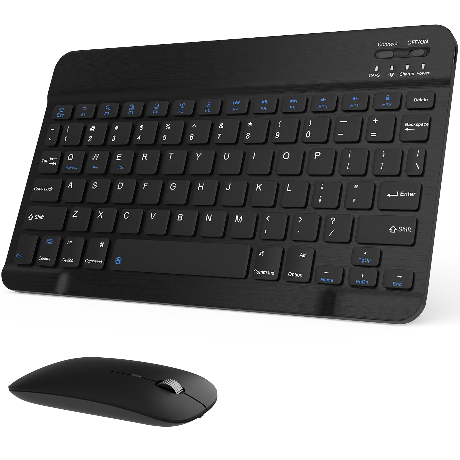 Conjunto de teclado e mouse Bluetooth recarregável, conjunto universal ...