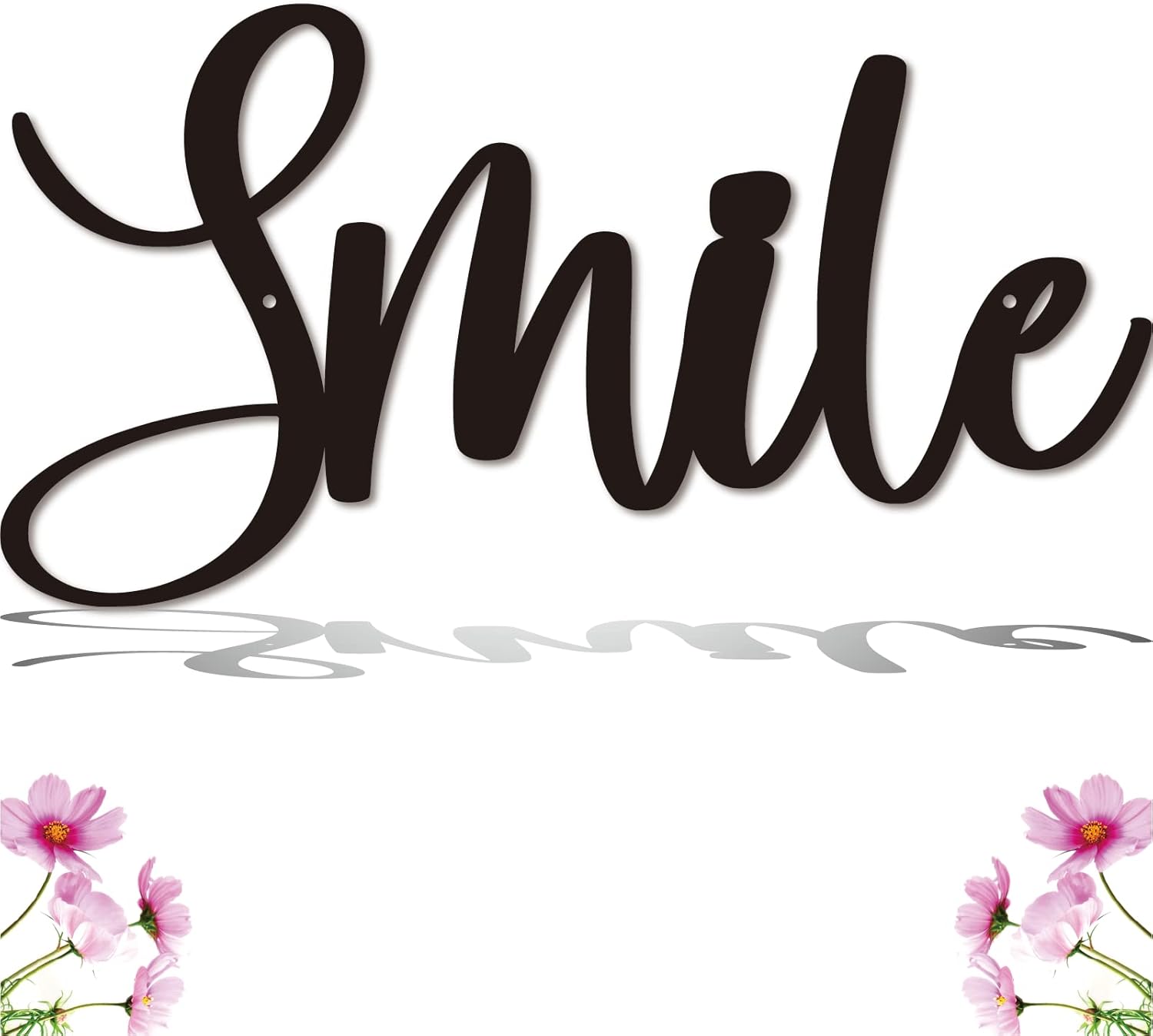 Amazon.com: Smile Metal Sign, Smile Wall Decor, Smile Signs Wall Art ...