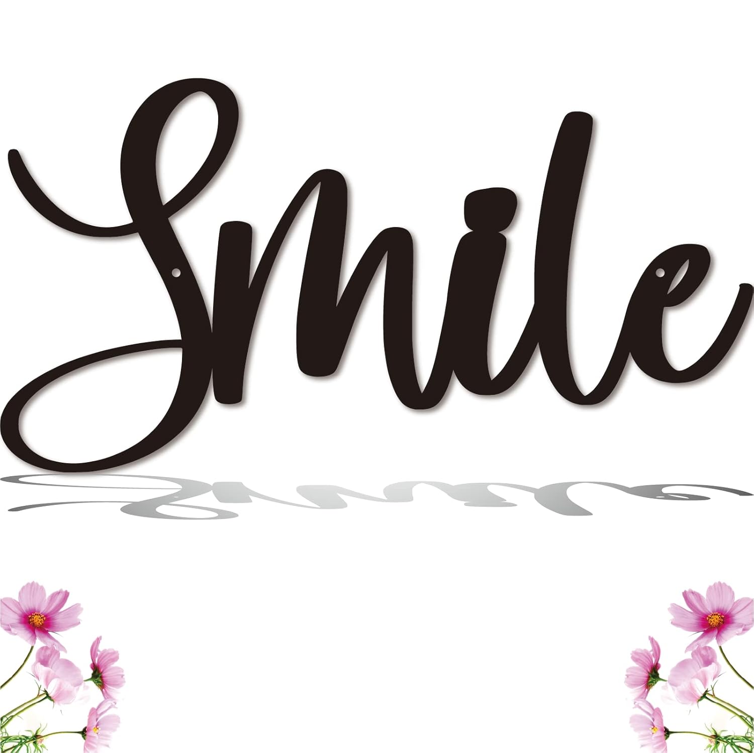 Amazon.com: Smile Metal Sign, Smile Wall Decor, Smile Signs Wall Art ...