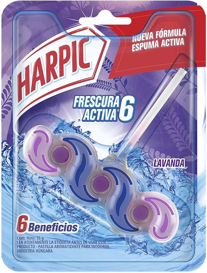 Harpic Harpic Frescura Activa Pastilla Aromatizante Lavanda, color, 35 ...